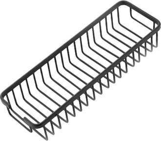 SOLUSTRE Badezimmer wandregal aus Hochwertigem Space Aluminium Einlagig Rostfrei Kratzfest zur Platzsparenden Aufbewahrung von Toilettenartikeln und Kosmetik E
