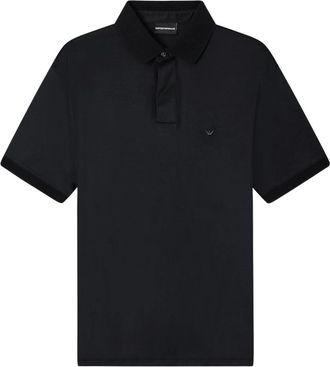 Emporio Armani Homme, Tops, Noir, Taille: XL Polo brod&eacute; du logo