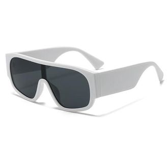 Generic Lunettes De Soleil D&eacute;coratives &Agrave; Monture Large For Homme Et Femme, Id&eacute;ales For Les D&eacute;placements En Ext&eacute;rieur Ou Vacances(White)