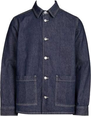 Sams&oslash;e & Sams&oslash;e Chemise denim col classique en coton biologique