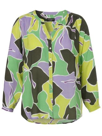 Via Appia Due Klassische Bluse mit floralem Allover-Print