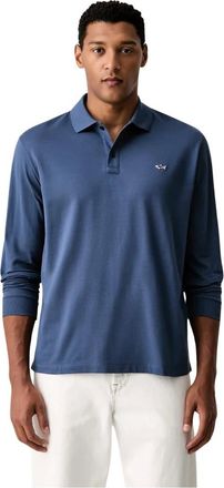 Paul & Shark Polo en coton double piqu&eacute; - Homme - Tops - Bleu - Taille: M