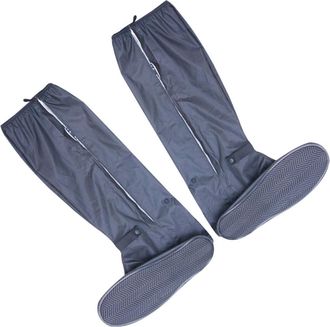 Holibanna Mipcase wasserdichte &Uuml;berschuhe aus Strapazierf&auml;higem mit Rei&szlig;verschluss rutschfeste Sohle Elastisch und Unisex Schuh&uuml;berzieher f&uuml;r Regen und Outdoor
