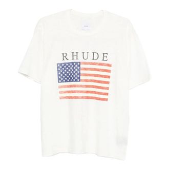 Rhude Graphic Print T-Shirt - - Tops - Herren - Wei&szlig; - S