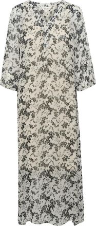 Part Two Part Two Damen Beritpw Kleid, Schwarzer Kontrast-Blumendruck, 44