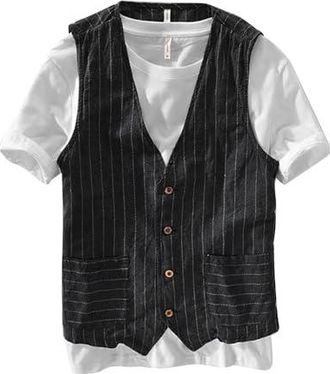 Generic Chemise ray&eacute;e pour homme 2026 - D&eacute;contract&eacute;e et tendance - Polyvalente - &Agrave; manches longues - Pour entra&icirc;nement int&eacute;rieur et ext&eacute;rieur, Noir, 3XL