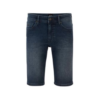 HUGO BOSS Jeans Bermuda Coupe Ajust&eacute;e Delaware - Homme - Shorts - Bleu - Taille: W40