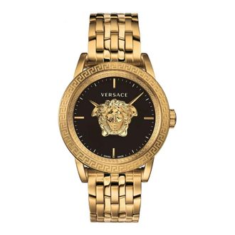 Versace Homme, Accessoires, Jaune, Taille: ONE Size Montre Suisse Palazzo Empire 43mm