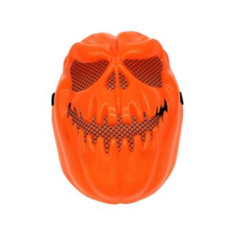 Amosfun Gruselige K&uuml;rbismaske Halloween Dekorative Gesichtsmaske Terror Ghost Party Vollgesichtsmaske (Orange)