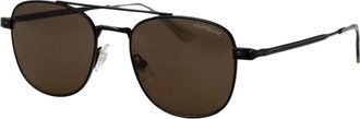 Montblanc Montblanc, Homme, Accessoires, Noir, Taille: ONE Size Lunettes de Soleil Aviateur Classiques