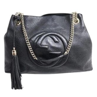 Gucci Pre-owned Soho Interlocking G Sac cabas - Femme - Pre-owned - Noir - Taille: ONE Size