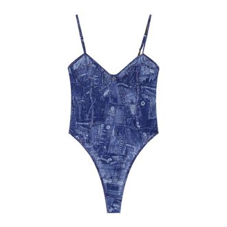 Diesel Femme, Tops, Bleu, Taille: 36 FR Bridget Bodysuit