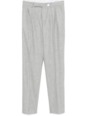 Brunello Cucinelli pantalon de costume en laine vierge - Gris