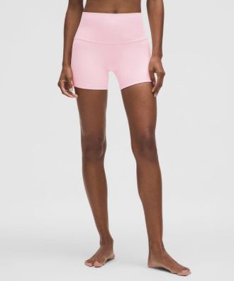 lululemon Align Shorts mit hohem Bund f&uuml;r Frauen - 10 cm - Gr&ouml;&szlig;e 12 in Pink Organza