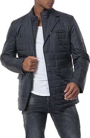 Red Bridge Redbridge Veste matelassée pour homme, style blazer élégant avec aspect duvet, veste légère de transition, bleu, M