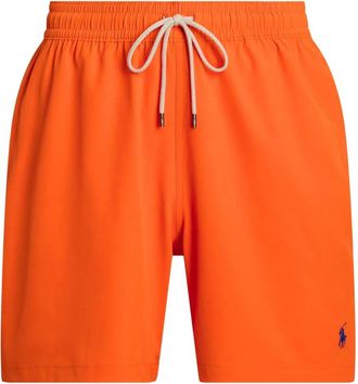 Polo Ralph Lauren short de bain &agrave; logo brod&eacute; - Orange
