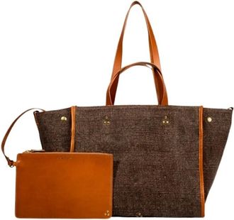 Jerome Dreyfuss Femme, Sacs, Brun, Taille: ONE Size L&eacute;on M Tote Bag
