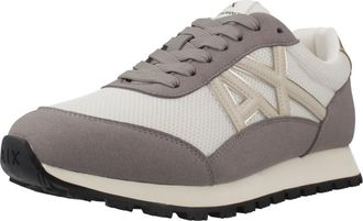 A|X Armani Exchange Women Essential, Drop, Microsuede Details Sneaker Brown 35.5