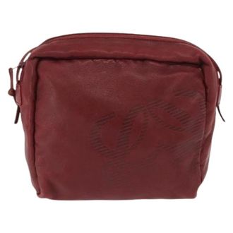 Loewe Sac bandouli&egrave;re en cuir Pre-owned - Femme - Pre-owned - Rouge - Taille: ONE Size