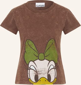 Ganni T-Shirt braun