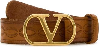 Valentino Garavani Femme, Accessoires, Brun, Taille: 80 CM VLogo Belt