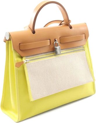 Hermès sac Toile Vache Hunter Zip 31 (2019) - Jaune