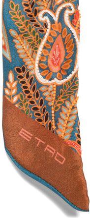 Etro Etro Foulard en soie imprim&eacute; cachemire