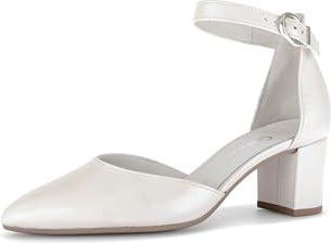 Gabor Escarpins &agrave; lani&egrave;res pour femme, chaussures &agrave; talons pour femme, Blanc cass&eacute; 60, 35 EU