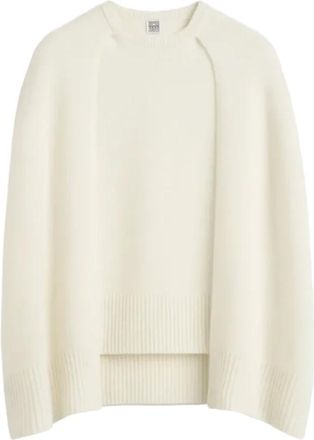 Toteme Femme, Pulls, Beige, Taille: 38 FR Crew cape knit