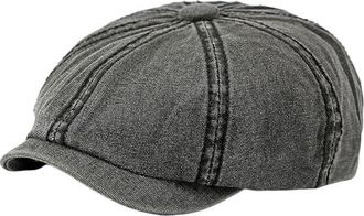 Generic Casquette Béret Plate Coton pour Homme, Casquette Plate Réglable Souples Vintage Automne Hiver