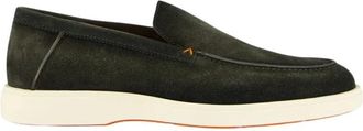 Santoni Homme, Chaussures, Vert, Taille: 42 EU Mocassins en daim