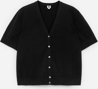 Arket Kurzärmlige Strickjacke -Schwarz