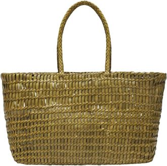 Dragon Diffusion Femme, Sacs, Vert, Taille: ONE Size Borsa Shopping in Pelle Intrecciata