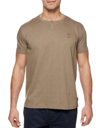 Indicode Herren INAnsel T-Shirt aus 100% Baumwolle | Herrenshirt Sommershirt Männer Covert Green, XXL