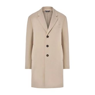 Circolo 1901 Homme, Manteaux, Beige, Taille: XL Manteau beige &agrave; simple boutonnage