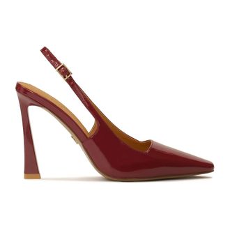 Kazar Weinrote- lackierte Pumps mit interessantem Absatz - - Shoes - Damen - Braun - 39 EU