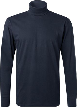 Ragman Herren Rollkragenshirt blau unifarben