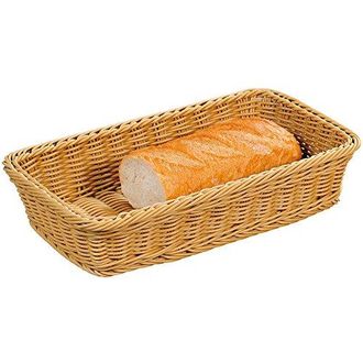 KESPER 19806 Brot und Obstkorb, 35 x 20 x 7,5 cm, braun