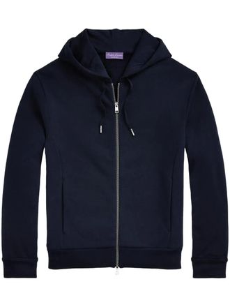 Ralph Lauren Purple Label Kapuzenjacke mit Rei&szlig;verschluss - Blau