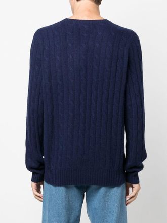 Polo Ralph Lauren Mens Cashmere Knit Sweater Blue