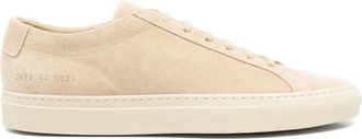 Common Projects Homme, Chaussures, Beige, Taille: 43 EU Chaussure Beige &agrave; Lacets et Semelle Plate en Caoutchouc