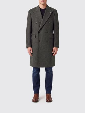 Tagliatore Manteau long crois&eacute; en pure laine vierge
