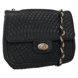 Bally Pre-owned Leder Schultertasche - - Pre-owned - Damen - Schwarzk - ONE SIZE