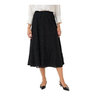 Cream Femme, Jupes, Noir, Taille: 36 FR Jupe en Dentelle Noire