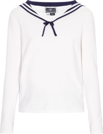 Dreimaster Dreimaster Zur Seite fahren Frauen Cremewei&szlig;, Marineblau