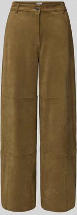 Jake*s Hose in Leder-Optik mit Teilungsnähten