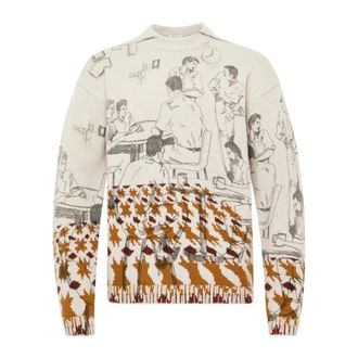 J.W.Anderson Femme, Pulls, Gris, Taille: 38 FR Pull Jacquard