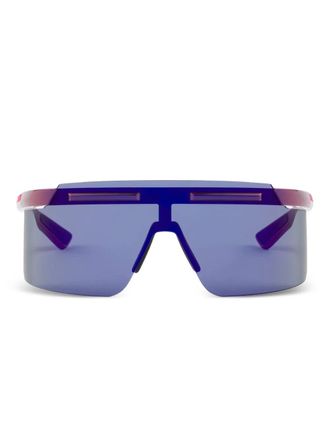Prada Linea Rossa Sonnenbrille mit verstellbaren Nasenpads - Violett