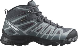 Salomon X Ultra Pioneer Mid Gore-Tex wasserdichte Damen Outdoorschuhe, Outdoor-bereit, Sicherer Fu&szlig;halt, Stabil und ged&auml;mpft, Ebony, 37 1/3