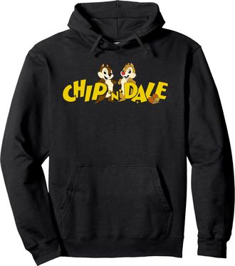 Disney Chip And Dale Character Logo Pullover Hoodie